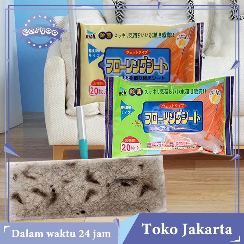 Jual Disposable Tissue Cleaning Mop Disposable Tissue Basah Pel Lantai ...