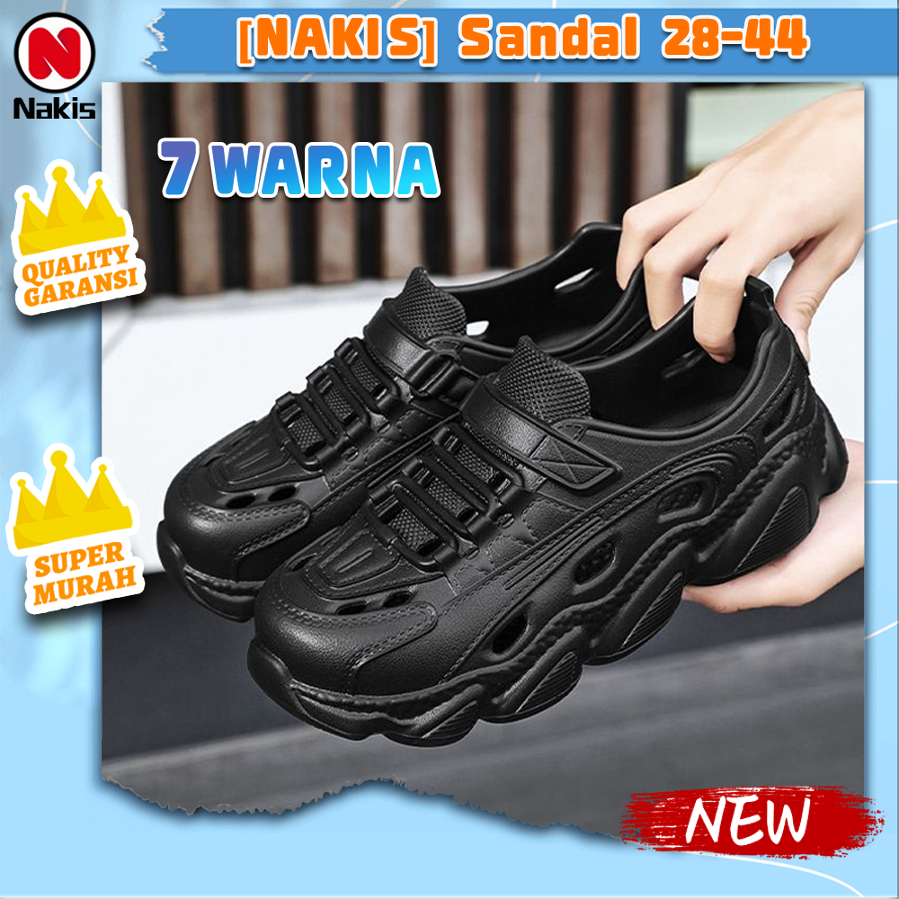 Jual Nakis Sandal Sepatu Kets Olahraga Luar Ruangan Sepatu Slip On Clogs Casual Sporty Fashion ...