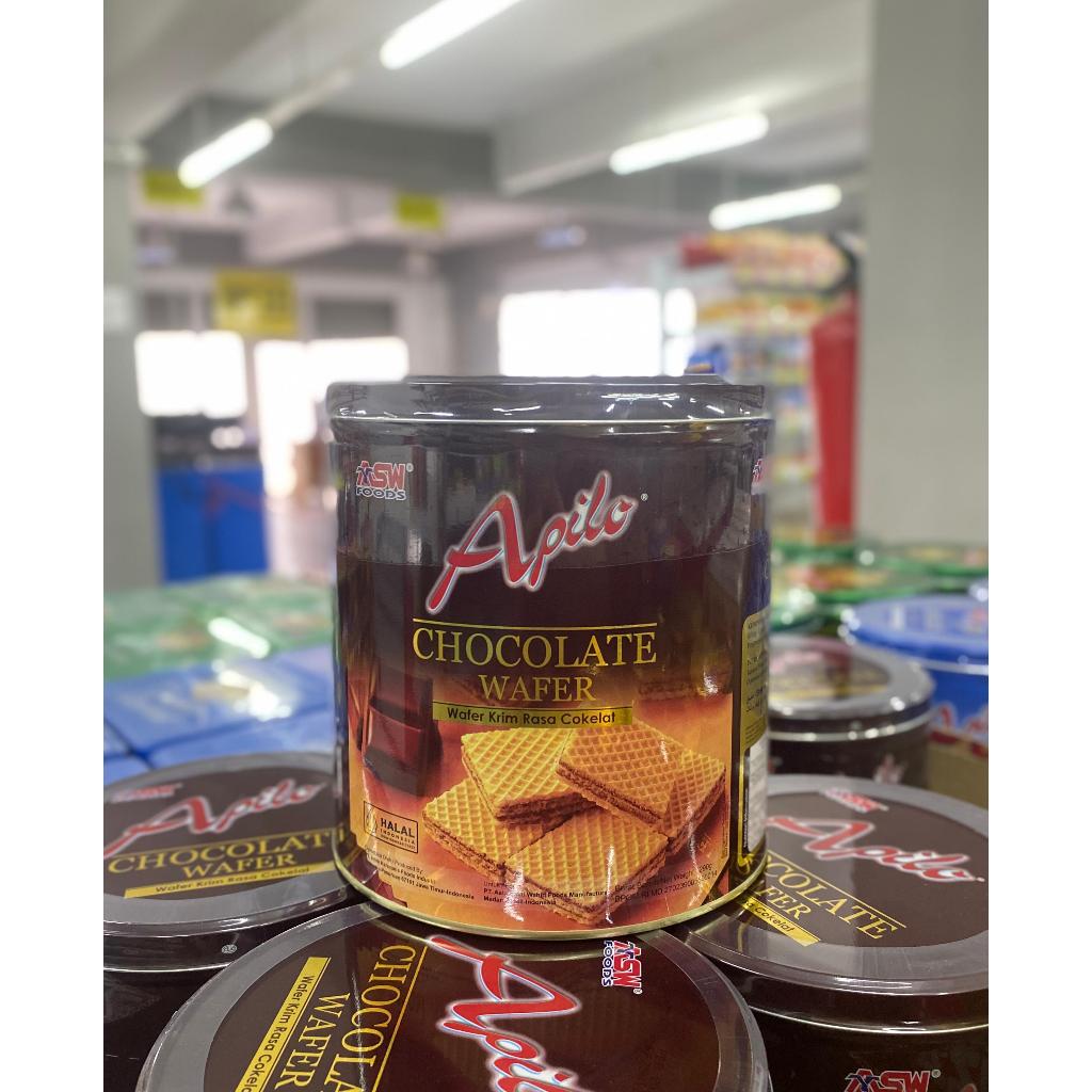 Jual Roti Kaleng Apilo Chocolate Vafer 290 gr Edisi Lebaran | Shopee ...