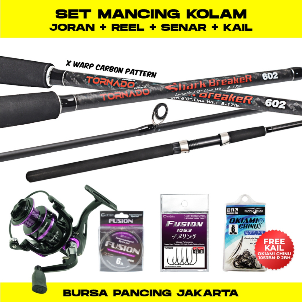 Jual Pancing Set Kolam Galatama Galapung 1.5M/1.65M/1.8M SP17 Joran ...