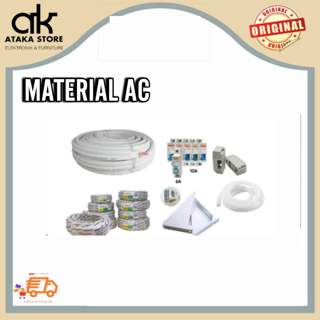 Jual Material AC 3 Meter Material Untuk Pasang AC Lengkap 3 Meter ...