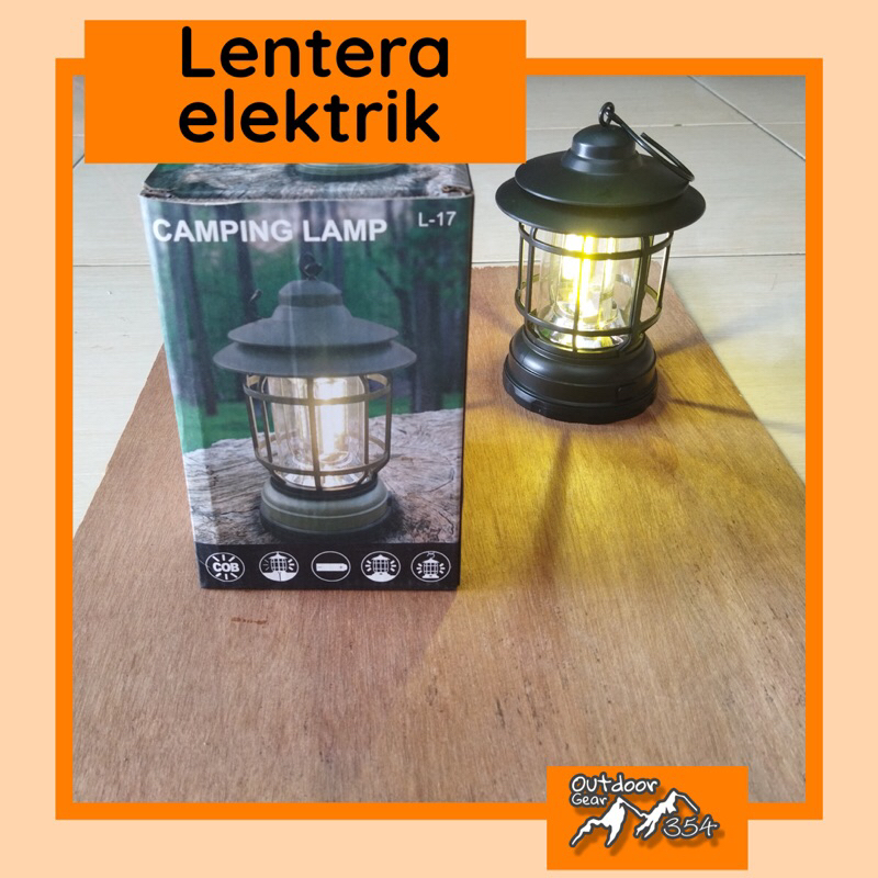Jual lampu Lentera elektrik untuk camping atau penerangan darurat ...