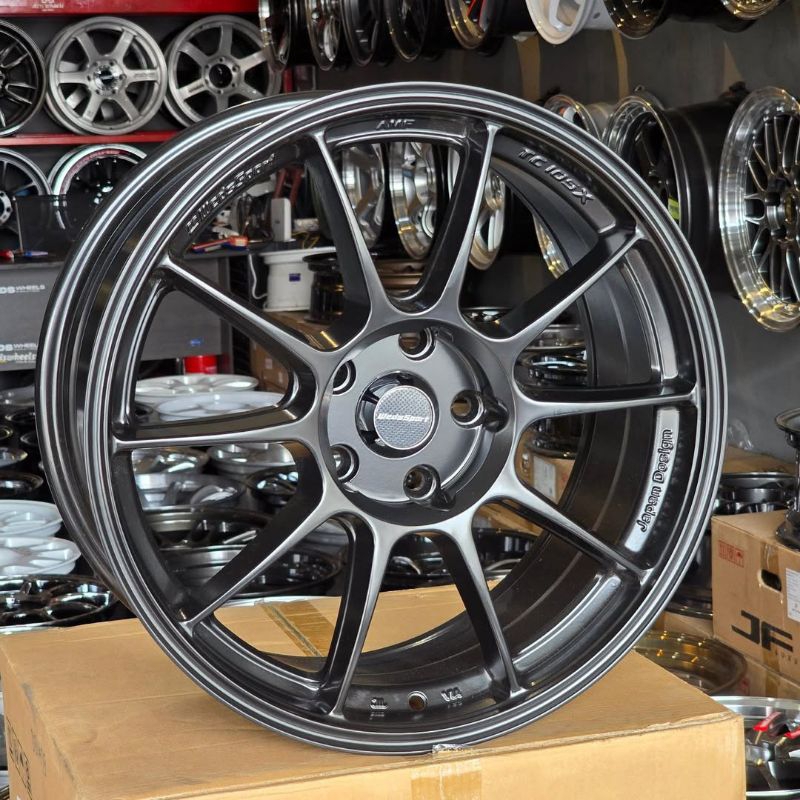 Jual velg mobil ring 18 TC105X SATIN BLACK velg mobil racing R18 velg mobil Innova Reborn ...