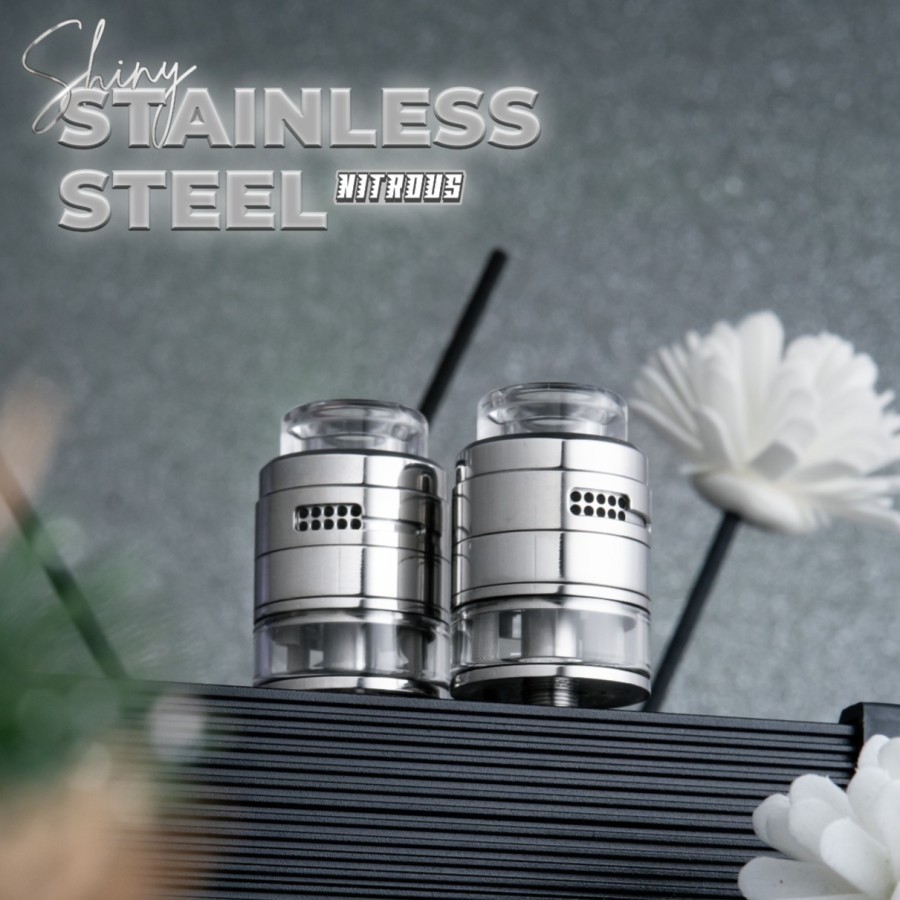 Jual Nitrous 24MM RDA with TANK Shiny SS Edition 100% Authentic ...