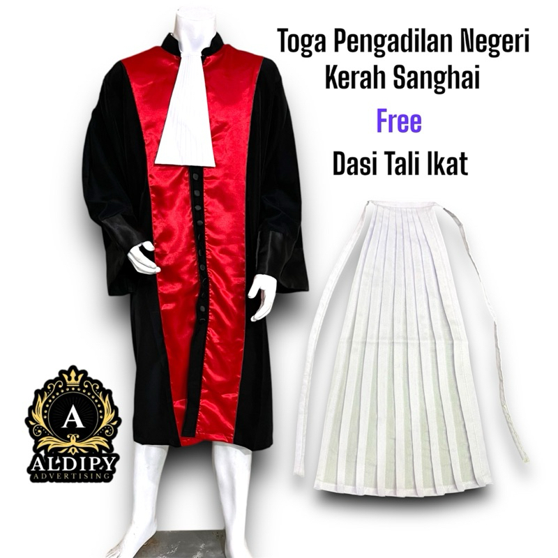 Jual Toga Hakim Pengadilan Negeri Baju Toga Hakim PN Kerah Sanghai ...