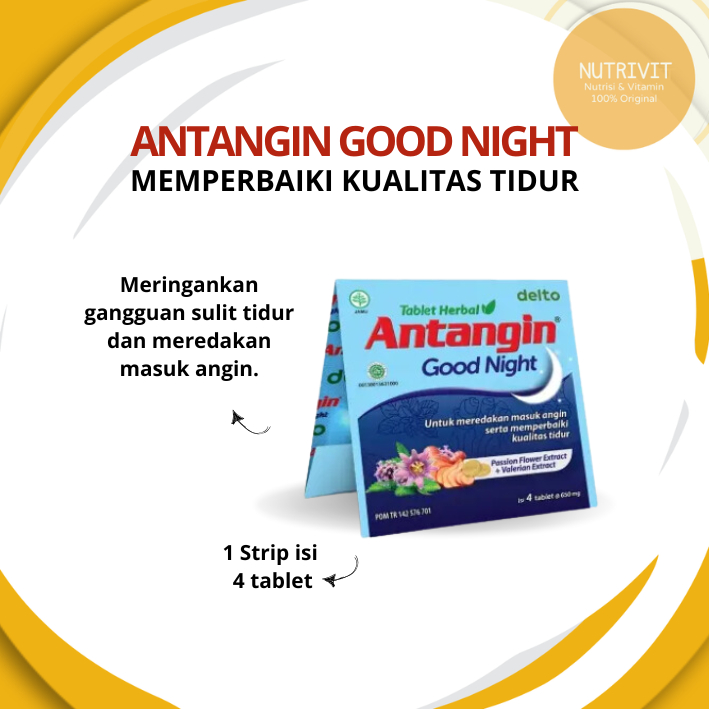 Jual ANTANGIN GOOD NIGHT Tablet 4's - Meringankan gangguan tidur ...
