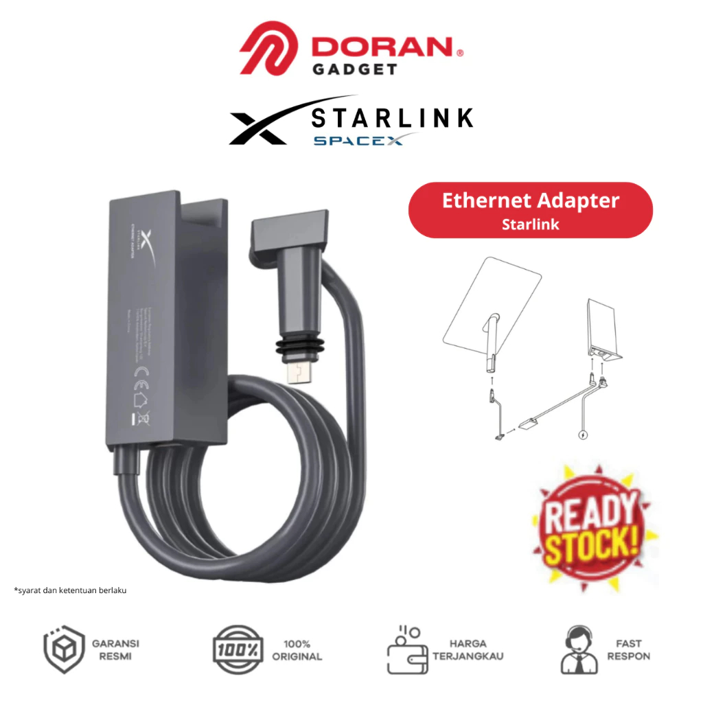 Jual Starlink Ethernet Adapter / LAN Adapter / RJ45 Connector ...