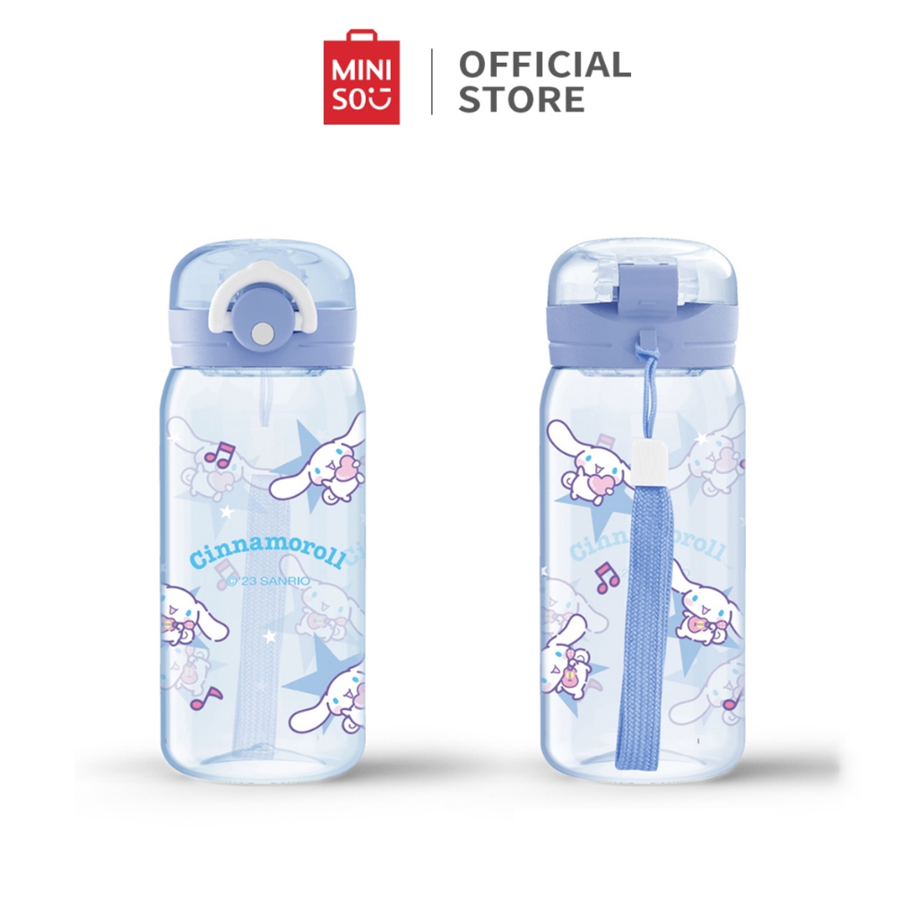 Jual Miniso x Sanrio Characters Plastic Bottle with Strap Cinnamoroll ...