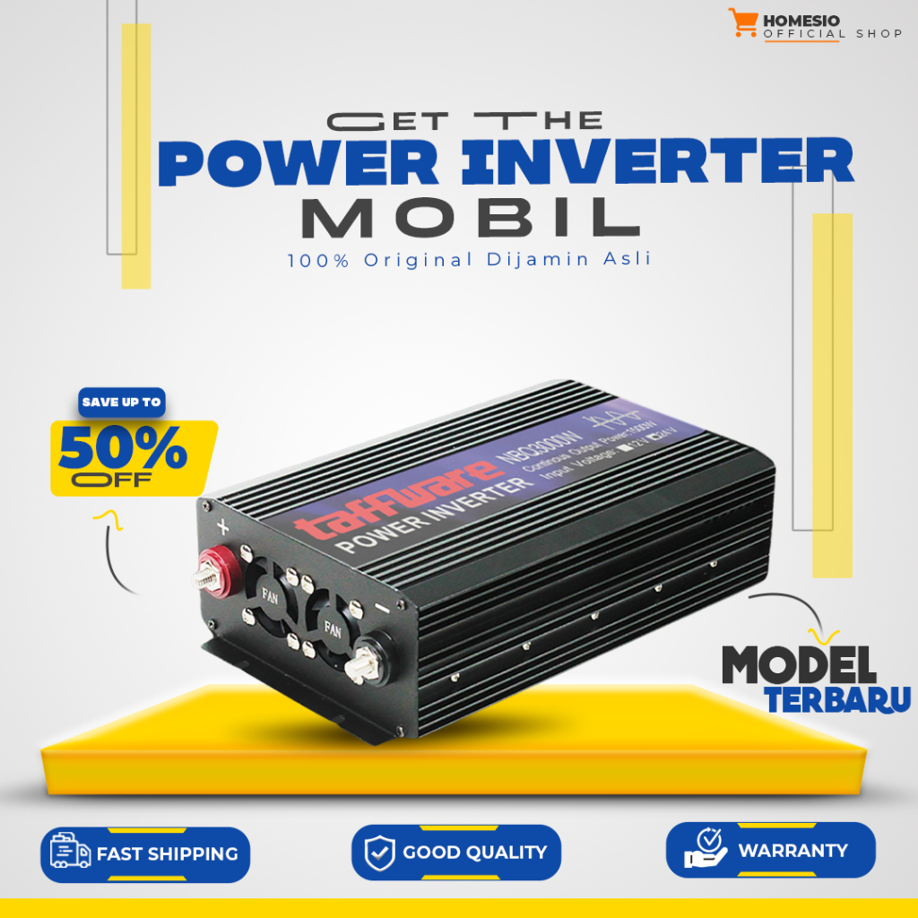 Jual Power Inverter Mobil Pure Sine Wave PSW DC 12V to AC220V 500 1000 ...