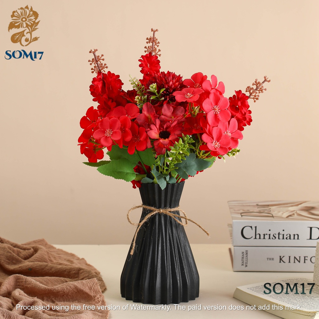 Jual Kombinasi bunga Tahun Baru Set Vas Bunga Bunga Hias Rumah ...