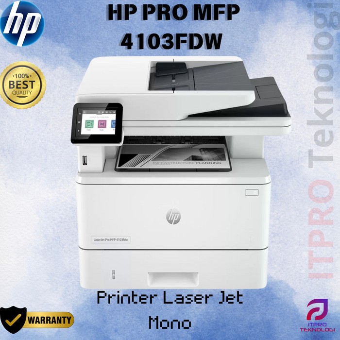 Jual Printer HP Laser Jet Pro MFP 4103FDW Print / Duplex / Fax ...