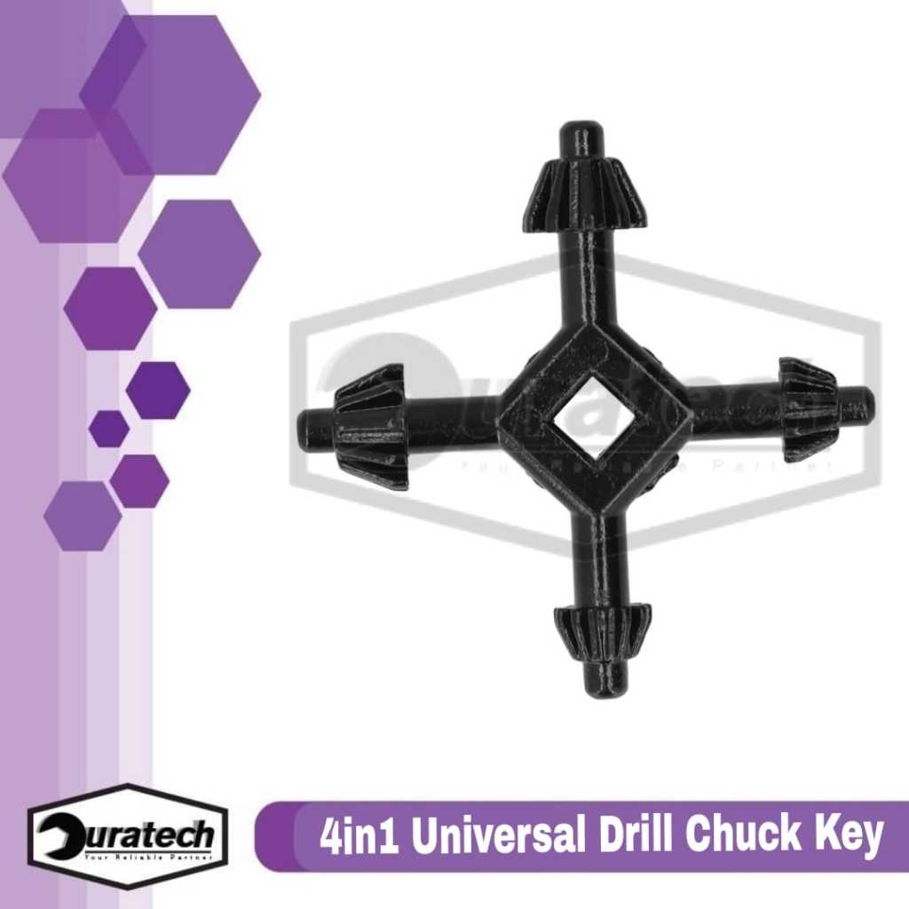 Jual Kepala Kunci Kepala Bor 4in1 Ukuran 6mm 9mm 10mm 13mm Chuck Key ...