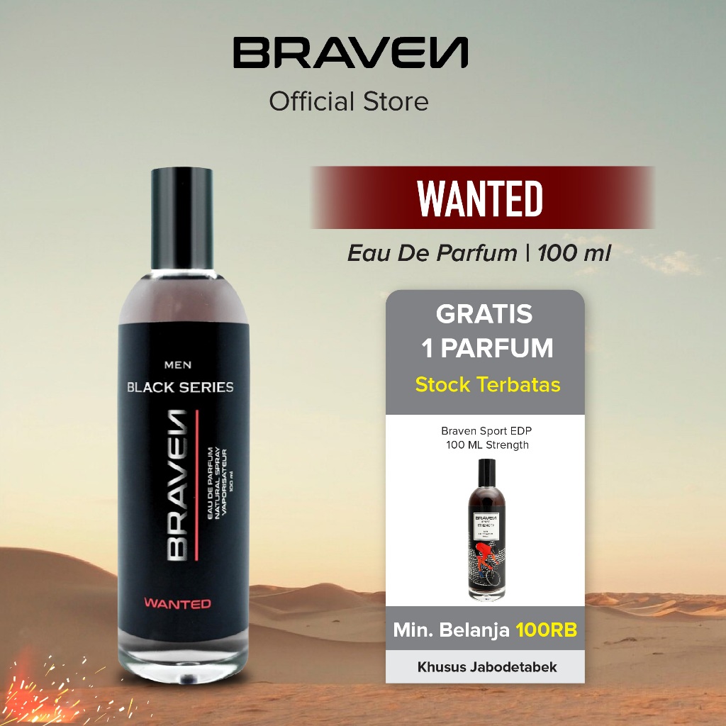 Jual Braven Parfum Pria EDP Wanted 100ml | Shopee Indonesia