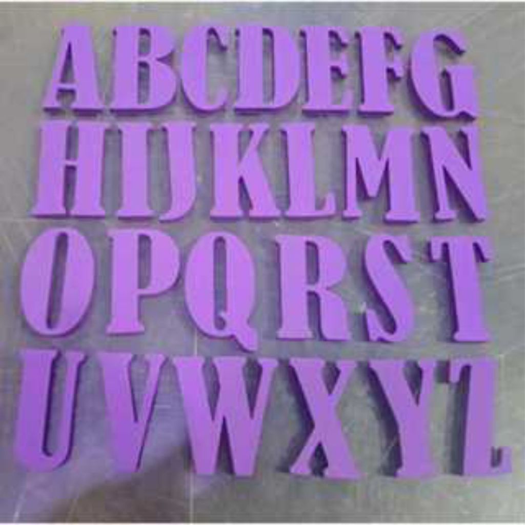 Jual Abjad Spon Ati Huruf Timbul Abjad A-Z Tinggi 5cm Bahan Spon Eva ...