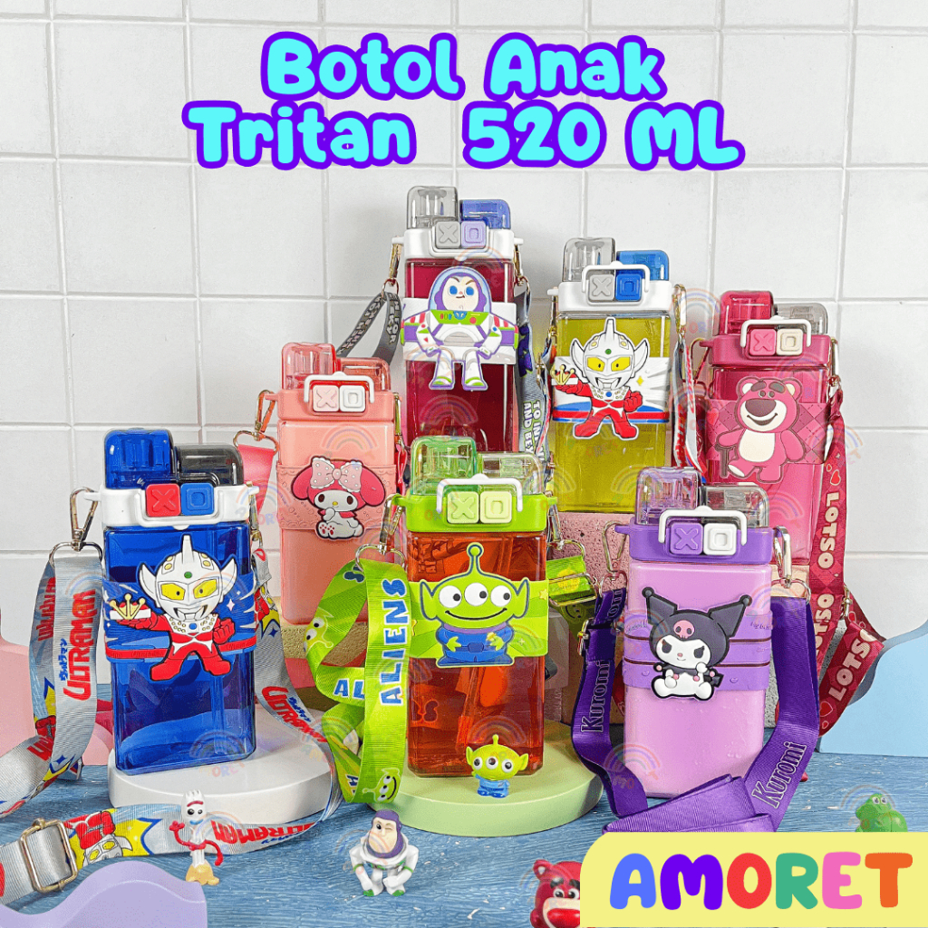 Jual ORIGINAL DISNEY LICENSE Botol Minum Karakter Disney Toy Story Anak 520 mL 2in1 Teguk Sedot ...
