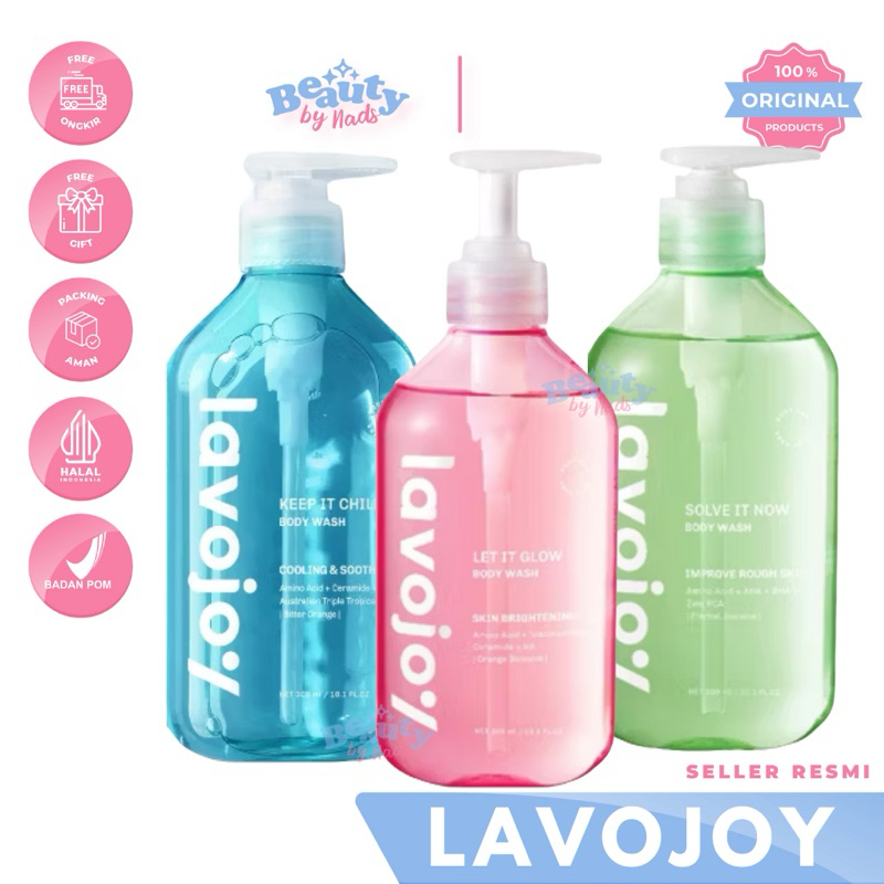 Jual BEAUTYBY.NADS | LAVOJOY BODY WASH LET IT GLOW SKIN BRIGHTENING ...