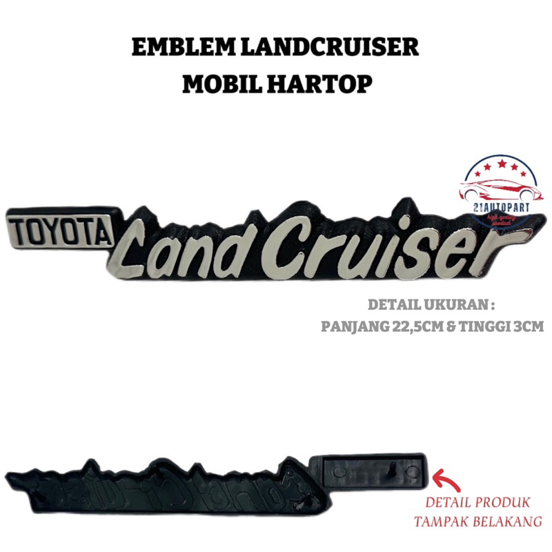 Jual Emblem Landcruiser Mobil Hartop | Shopee Indonesia