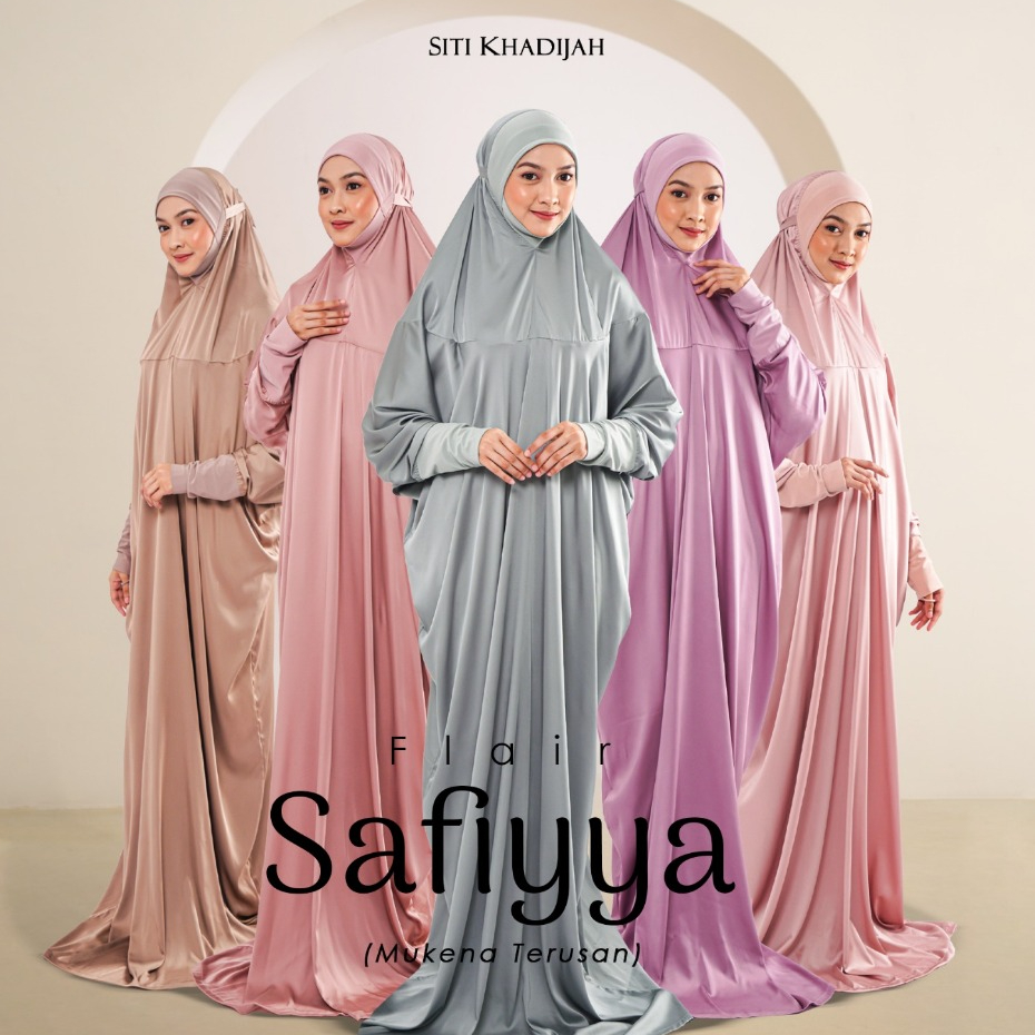 Jual Mukena Terusan Siti Khadijah - Mukena Flair Safiyya Silk | Shopee ...