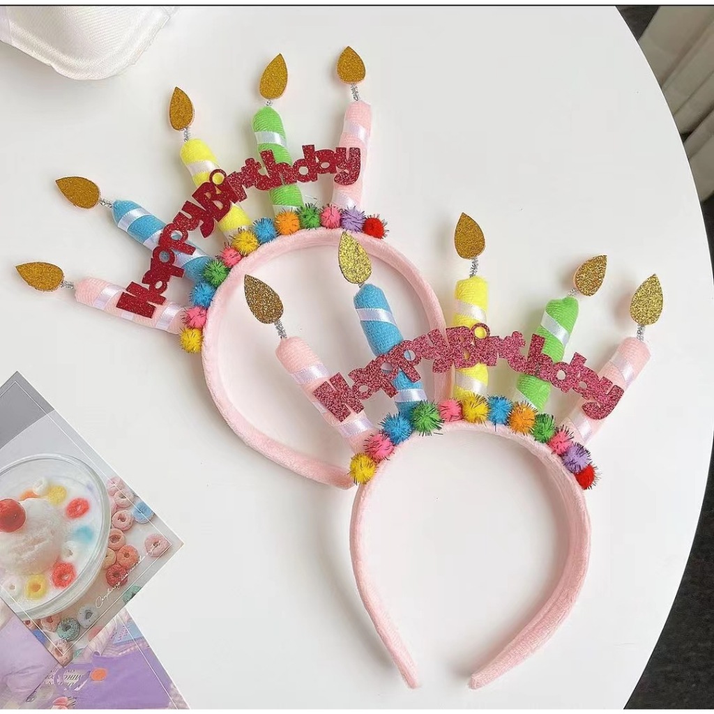Jual Bando Birthday/Aksesoris Rambut Ulang tahun/Bando unik | Shopee ...