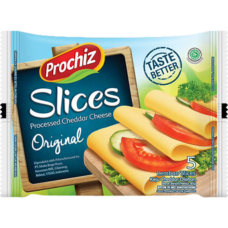 Jual Prochiz Keju Cheddar Cheese Slice isi 5s/10s | Shopee Indonesia