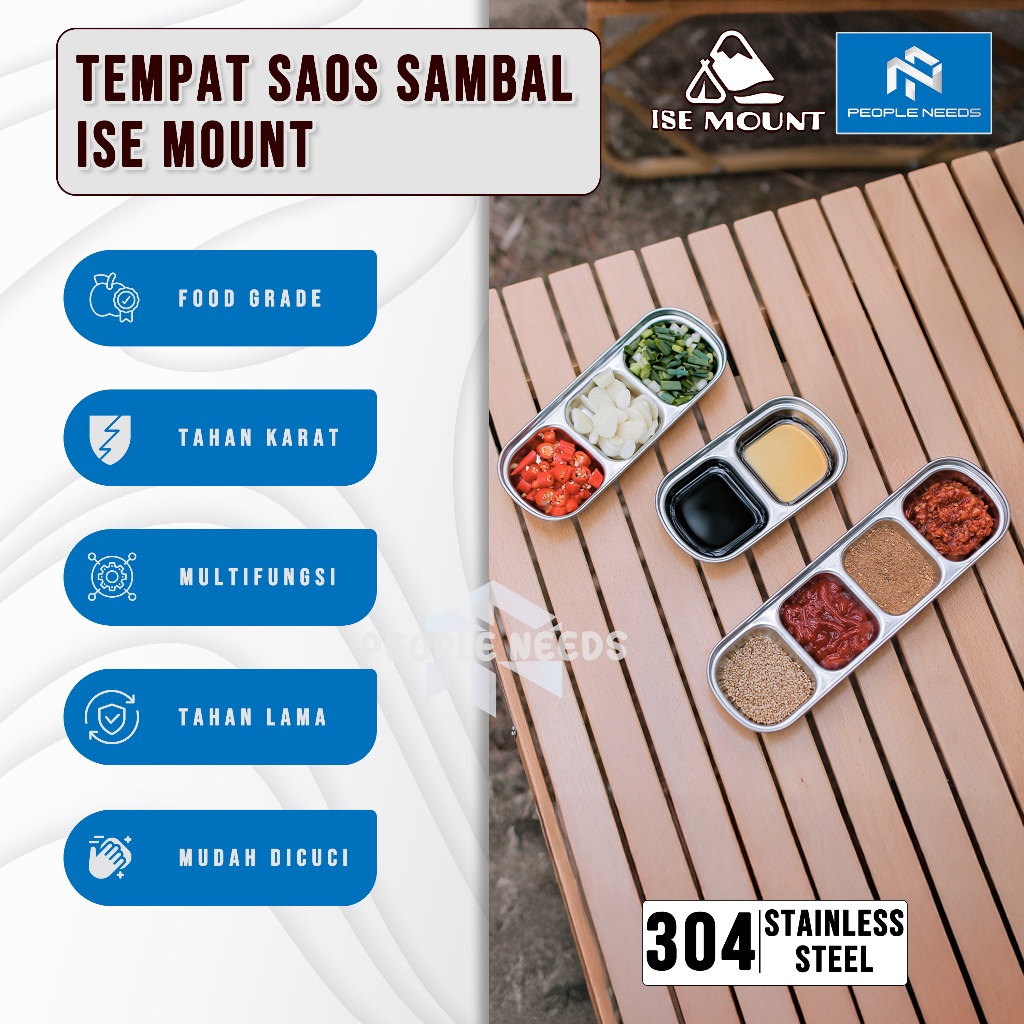 Jual Tempat Saos Sambal Kecap Stainless 304 Model Square ISE Mount ...