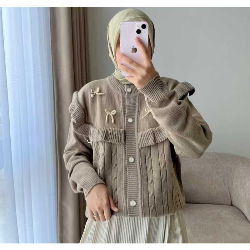 Jual DARIKA RUFFLE CARDY / CARDIGAN RAJUT WANITA PREMIUM / KARDIGAN ...