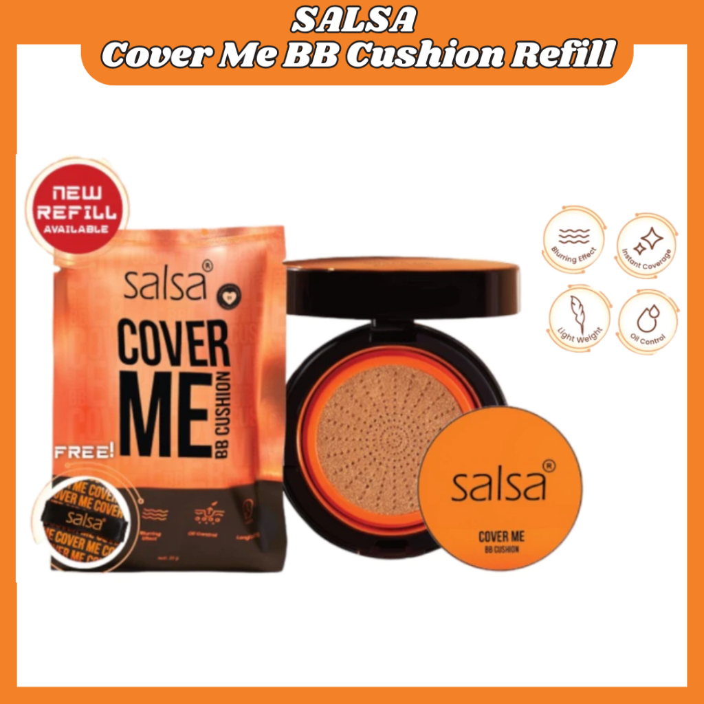 Jual Salsa Cover Me BB Cushion Refill 20g/Semi Matte Medium Coverage ...