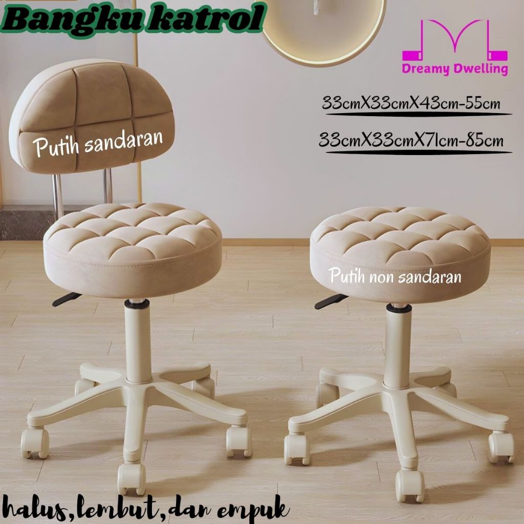 Jual Kursi Hidrolik Salon kantor dengan Roda Kursi Bulat Minimalis ...