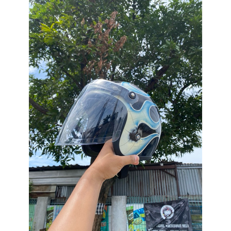 Jual Helm Bogo Custom (Tanpa kaca) | Shopee Indonesia