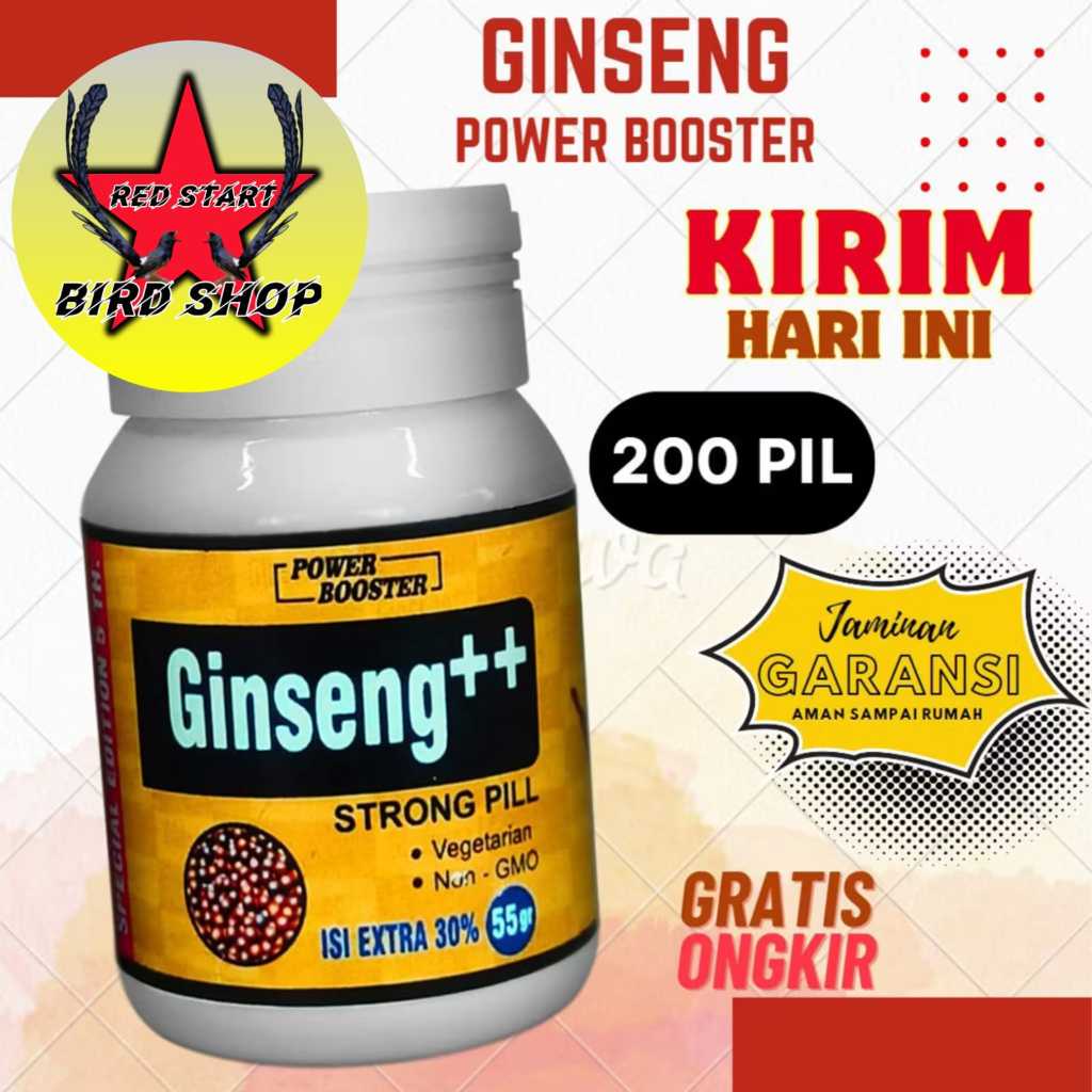 Jual Power Booster Ginseng Plus Pil Kapsul Capsule Obat Kuat Sayap Otot ...