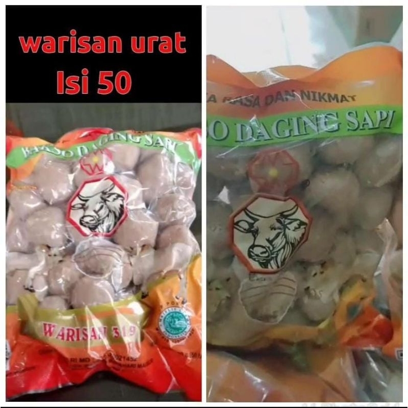 Jual Bakso Warisan Urat 319 Daging Sapi isi 50 butir | Shopee Indonesia