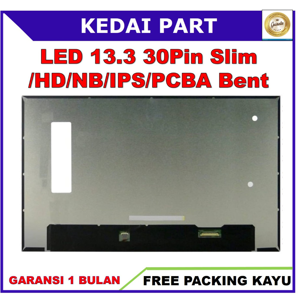 Jual LCD LED 13.3 13 Inch 30 Pin 30pin Slim Tipis HD IPS Kotak Rata ...