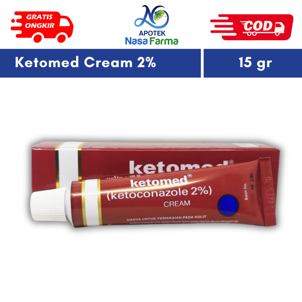 Jual Ketomed 2% Cream 15 Gram - Salep Kulit Panu, Kurap, Kudis, Kutu ...