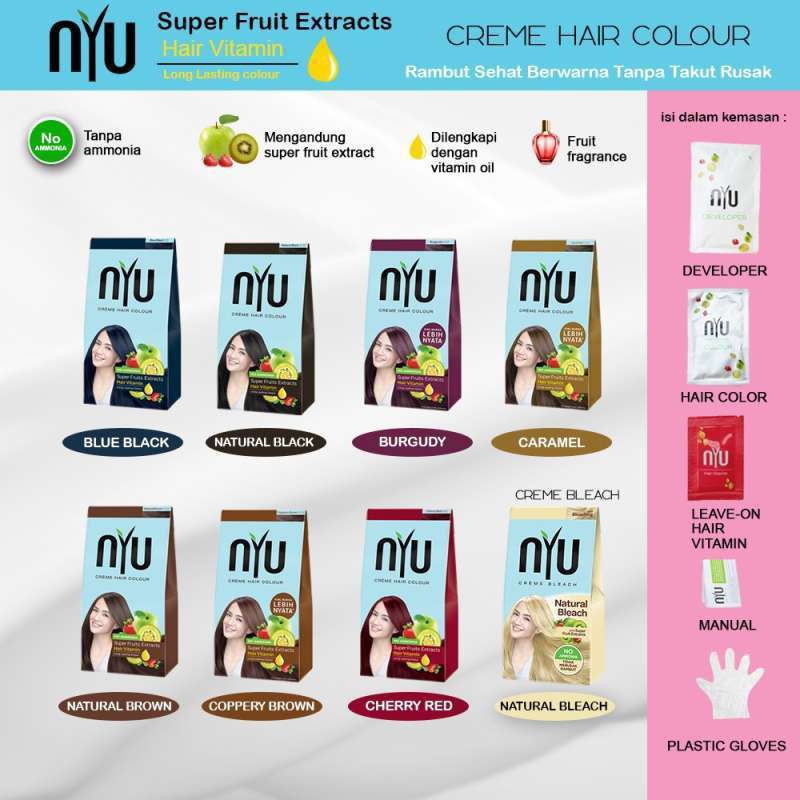 Jual NYU CREME HAIR COLOR / CAT RAMBUT | Shopee Indonesia