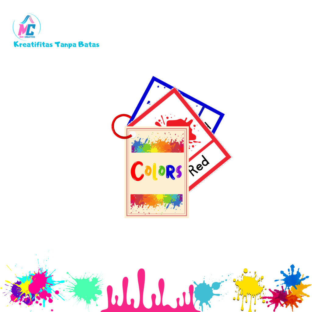 Jual Flashcard Colors/Warna untuk Anak - 16 Lembar + Bonus Ring ...