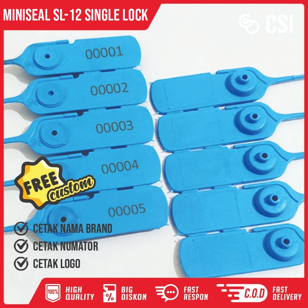 Jual CSI SL12 Segel Locis Miniseal Single Lock Security Segel Plastik ...