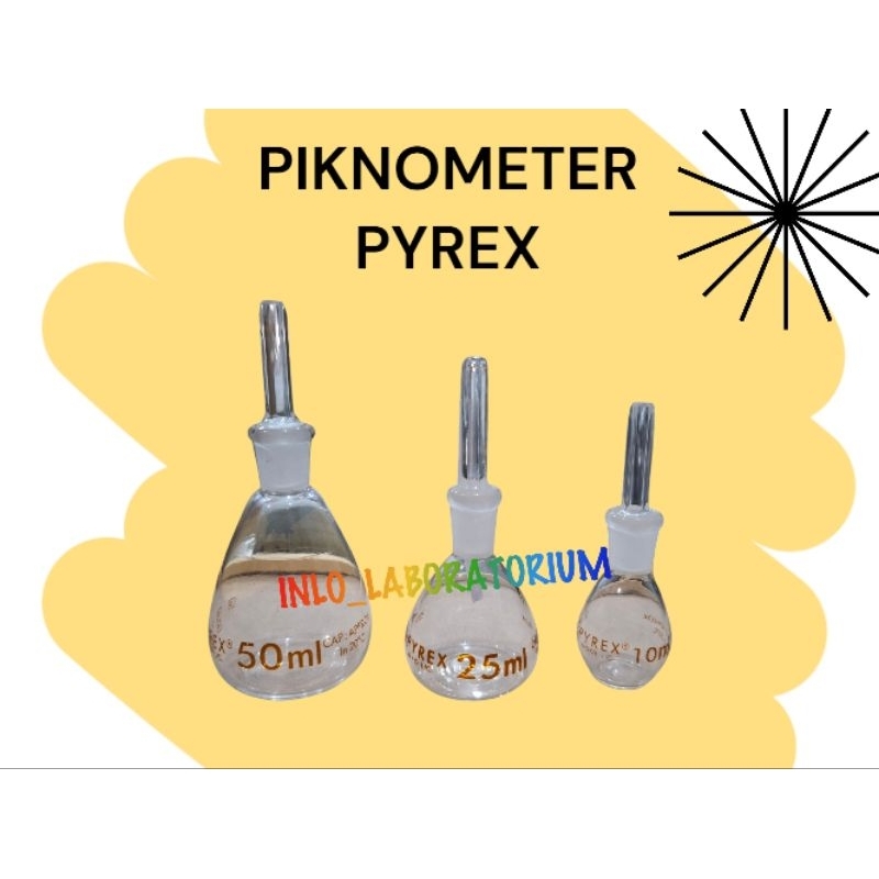 Jual Piknometer PYREX 50 ml,25 ml,10 ml/Botol Picnometer/Piknometer ...
