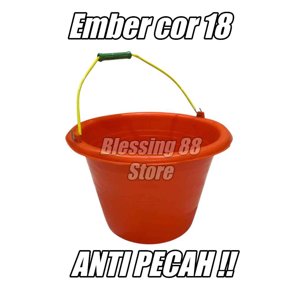 Jual Ember Cor 14 Orange - EMber Cor 18 Orange ANTI PECAH - Ember ...