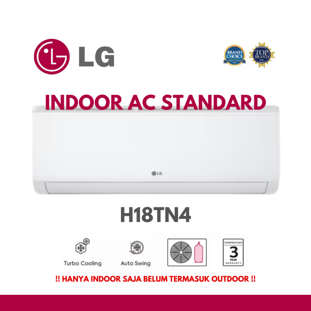 Jual INDOOR AC LG STANDART 2 PK H18TN4 BARU ( INDOOR SAJA ) | Shopee ...