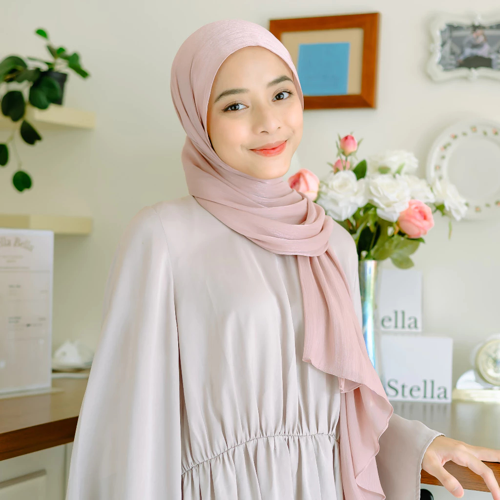 Jual Pashmina Shimer Silk Glitter Premium - Hijab Kerudung Shimmer ...