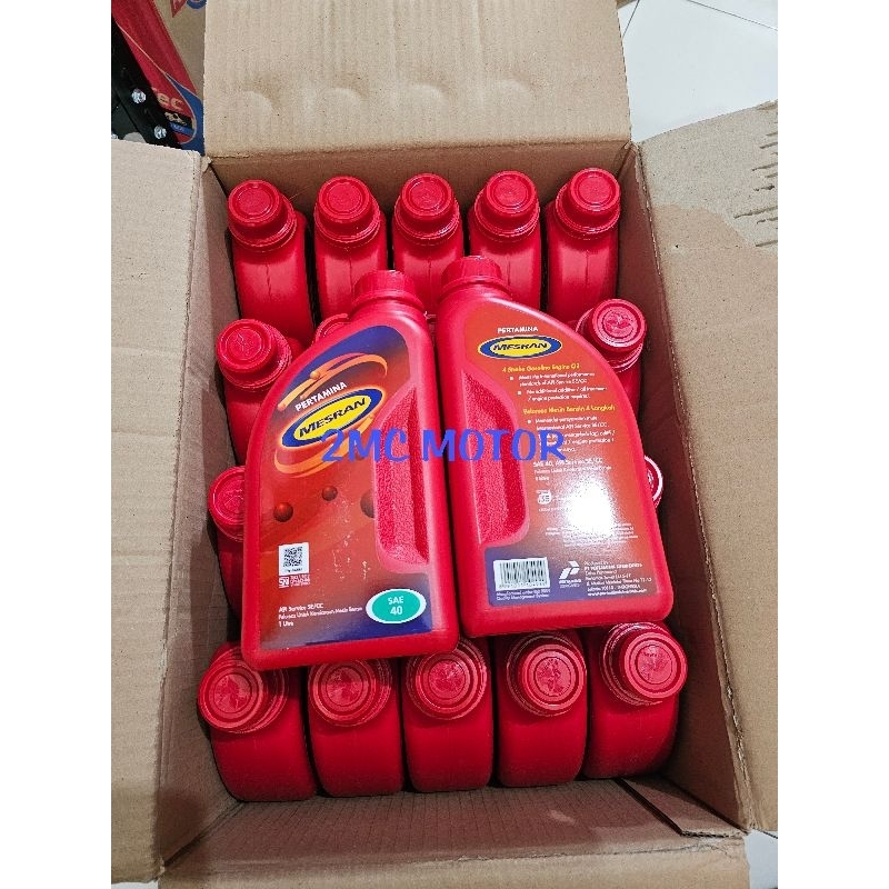 Jual Oli Mesran SAE 40 1Liter/(1 Dus isi 20 Botol)/Oli Mesin Motor ...
