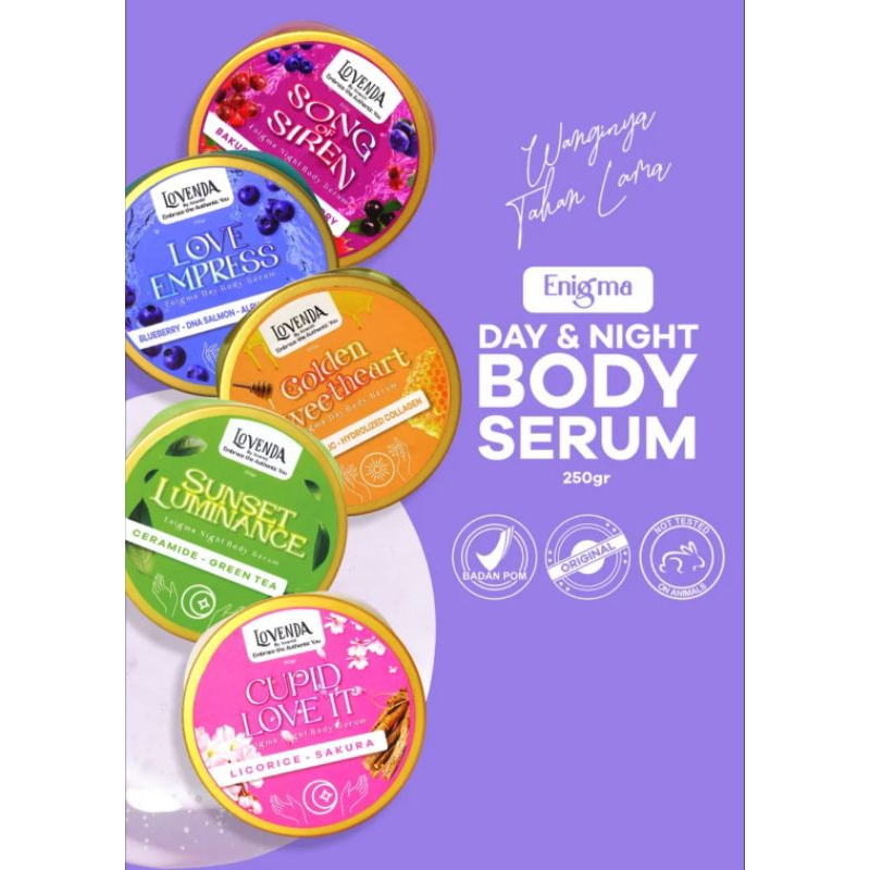 Jual LOVENDA Enigma Day & Night Body Serum dengan Niacinamide Acid ...