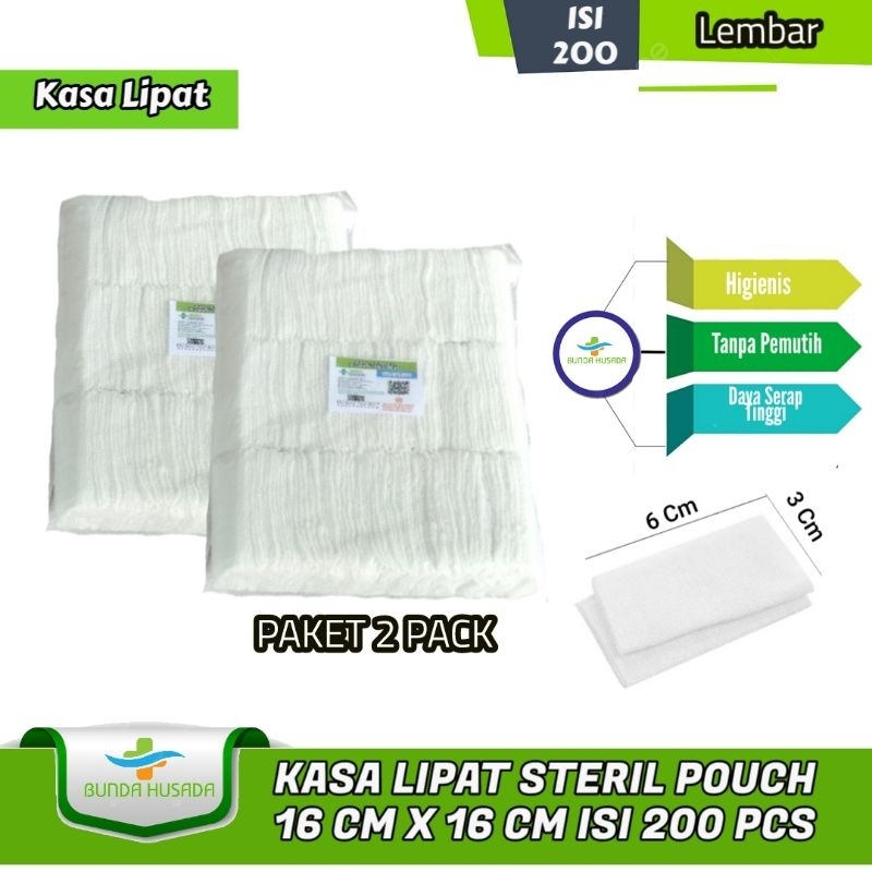 Jual Paket Murah 2 Pack Kasa Steril Medis Kain Perban Pembalut Luka ...