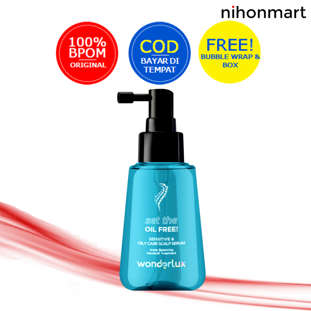 Jual Wonderlux Set The Oil Free Sensitive & Oily Care Scalp Serum 75ml ...