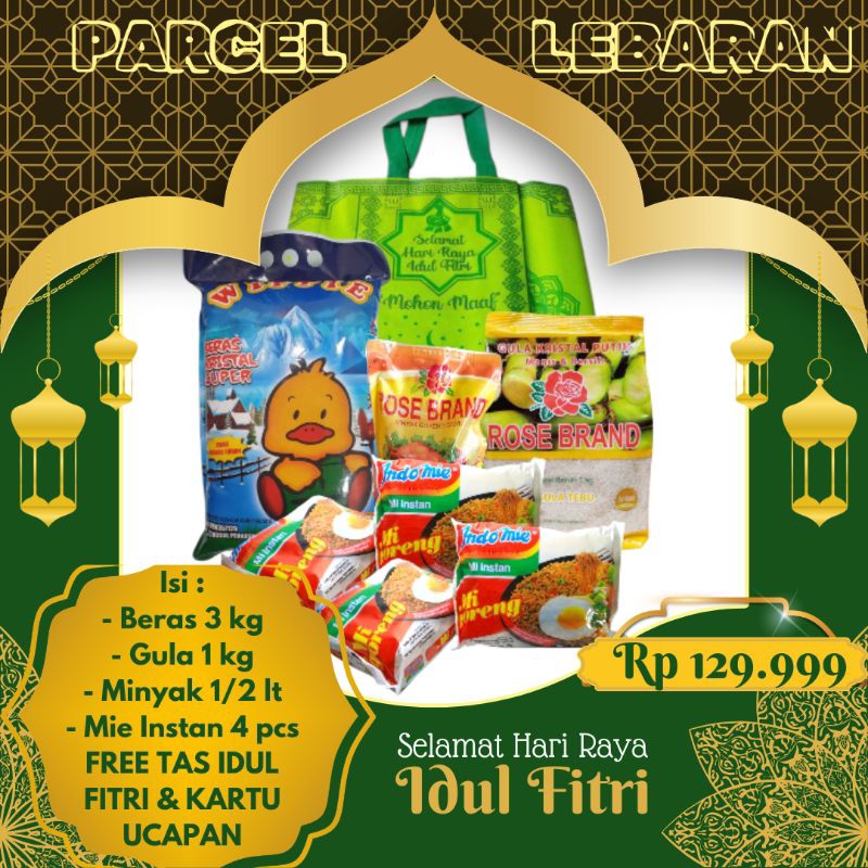 Jual PARSEL SEMBAKO FREE KARTU UCAPAN 5 kg ZAKAT FITRAH PAKET DONASI ...