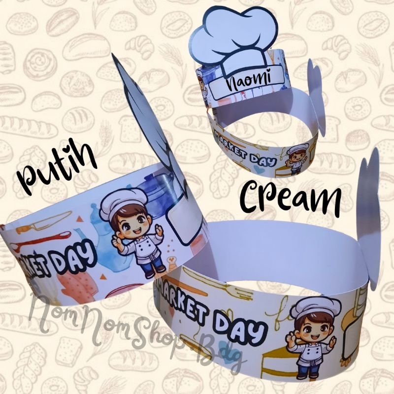 Jual Topi KOKI New READY MARKET DAY / P5 Anak TK SD SMP | Shopee Indonesia