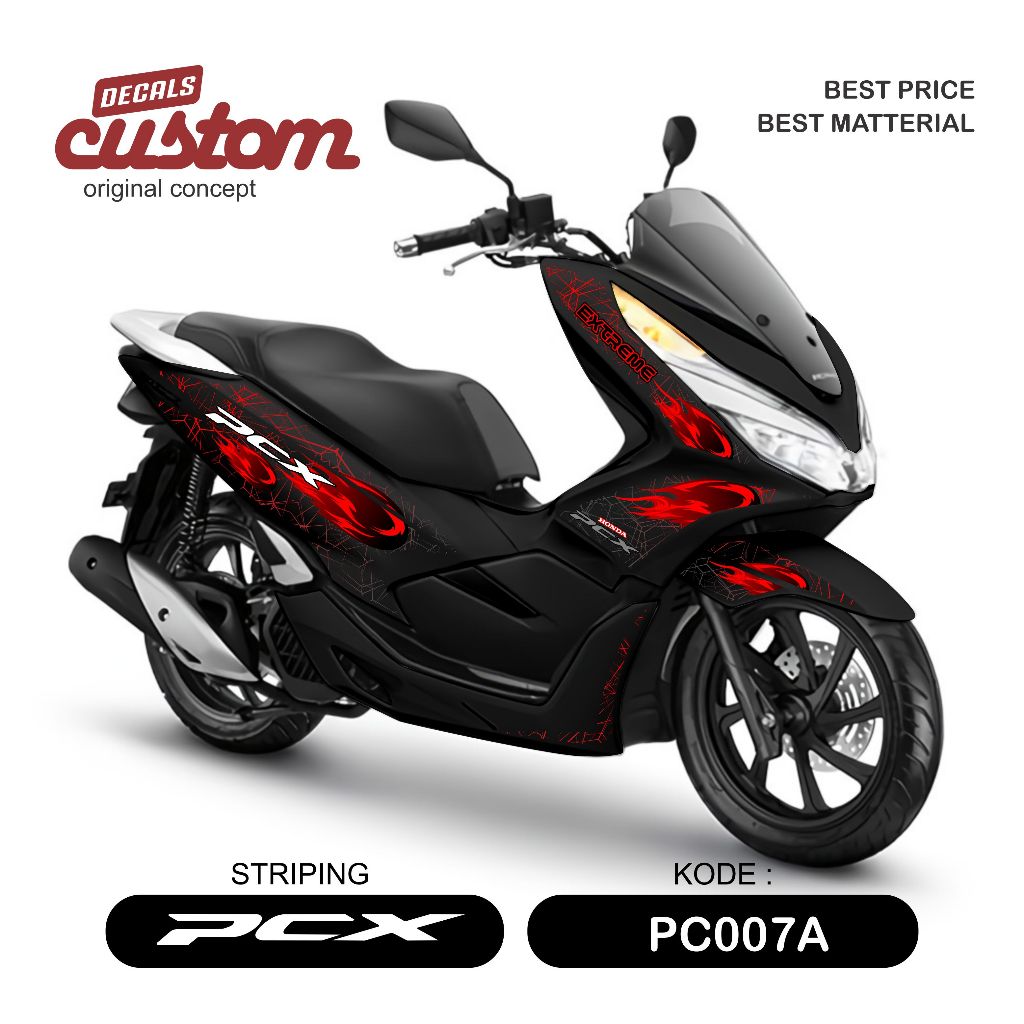 Jual stiker motor honda pcx decal pcx150 striping motor hoda pcx old ...