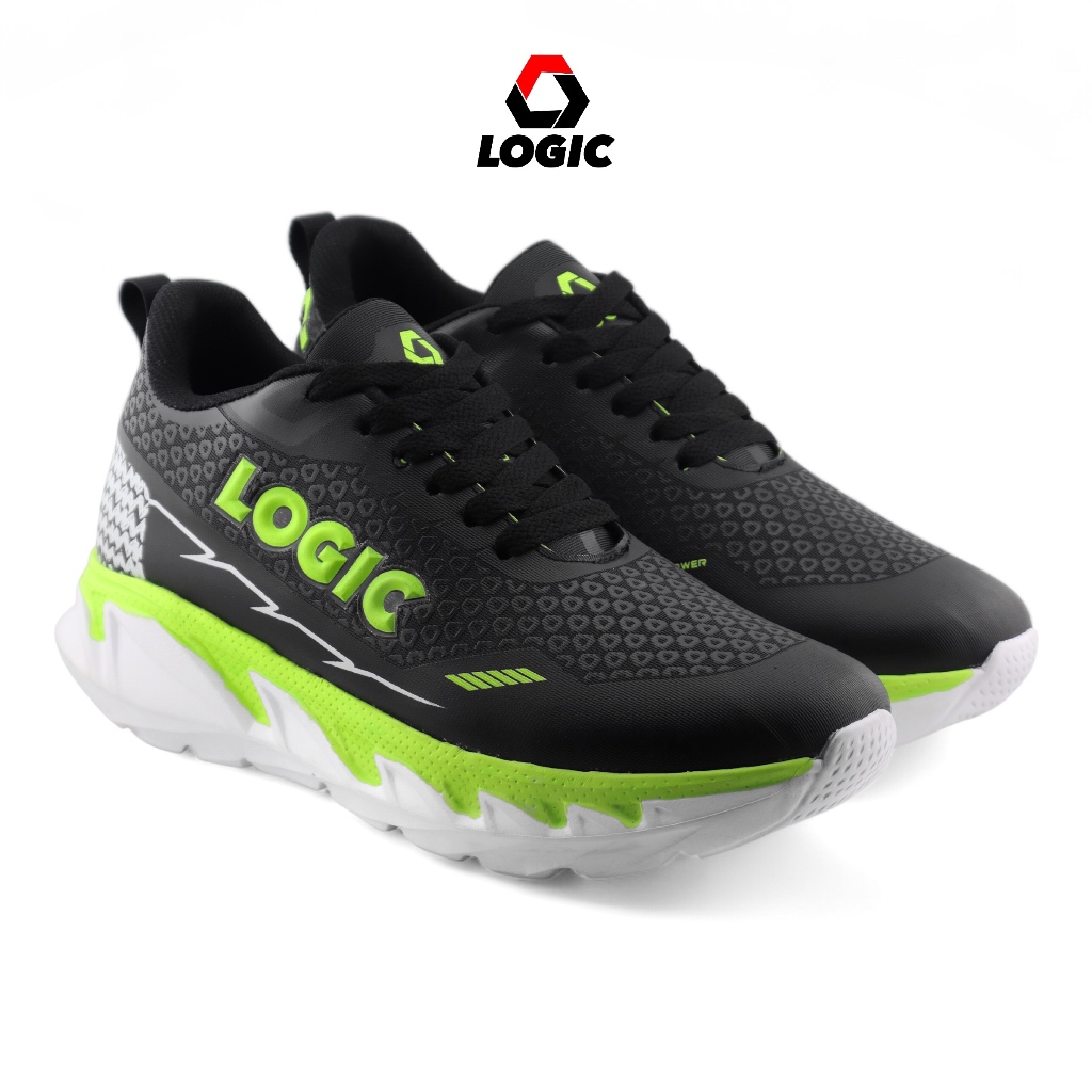 Jual Logic - Sign The Power White Stabilo | Sepatu Running Lari Unisex ...
