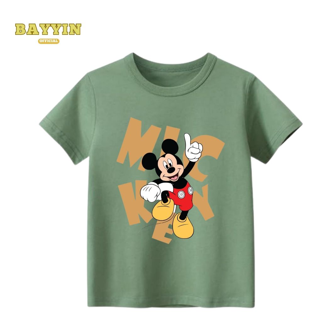 Jual Kaos Anak Custom Nama Combed 30s Gambar MICKEY MOUSE Untuk Anak dan Hadiah kaos Anak Laki ...