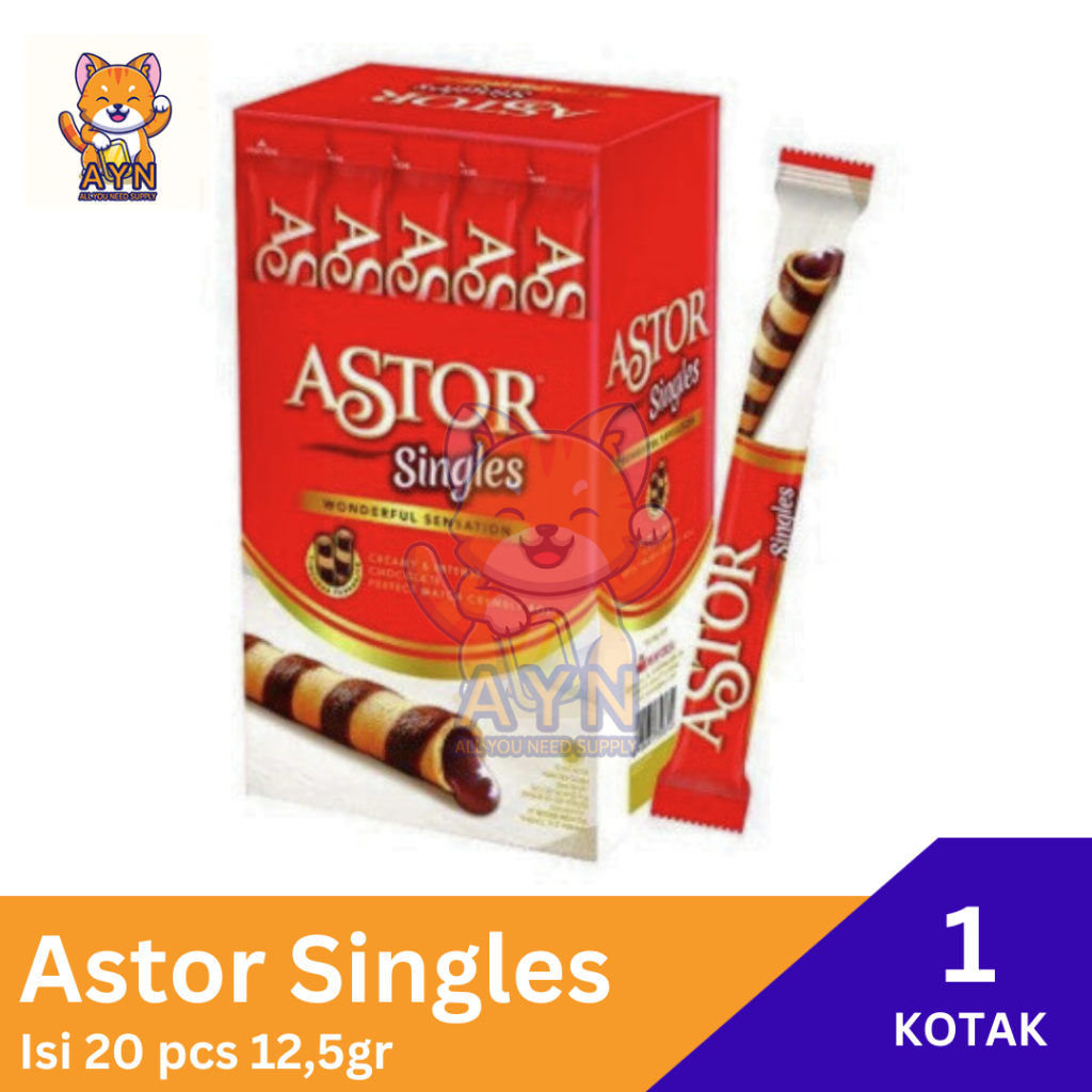 Jual Astor Singles Mayora 1 box isi 20 pcs 12,5 gr | Shopee Indonesia